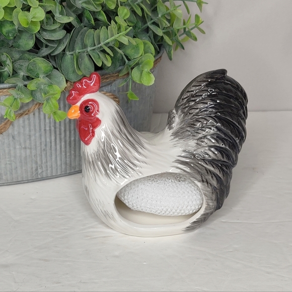 Cracker Barrel | Kitchen | Farmhouse Country Rooster Kitchen Scrub ...